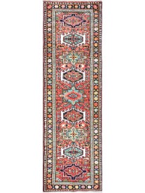 Abshar Qashqai Pink bordered Hand-Knotted Wool Traditional Luxury Rug ...