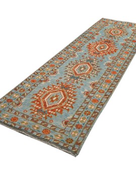 Abshar Qashqai Pink bordered Hand-Knotted Wool Traditional Luxury Rug ...