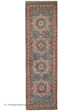 Abshar Qashqai Pink bordered Hand-Knotted Wool Traditional Luxury Rug ...