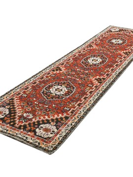 Abshar Qashqai Pink bordered Hand-Knotted Wool Traditional Luxury Rug ...