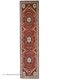 Hand Knotted Abshar Qashqai Red Traditional Wool Rug | The Rugs Warehouse